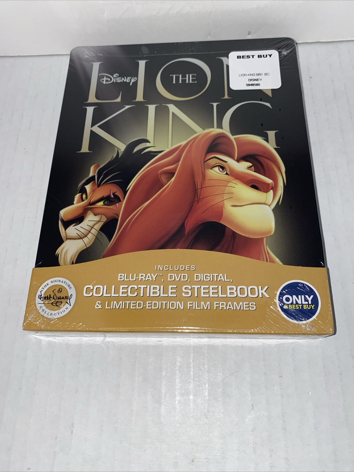 THE LION KING STEELBOOK + BLURAY +DVD + DIGITAL CODE(EXP)? OOP **READ ...