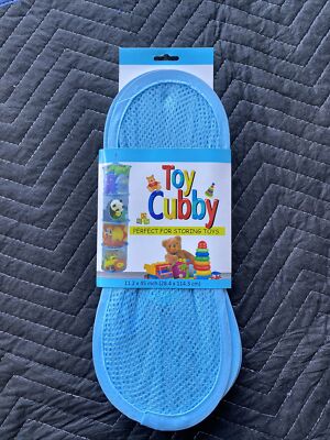 Mesh Toy Cubby 4 Compartments Organizer Storing Toys Clothes "Blue" 11. ...