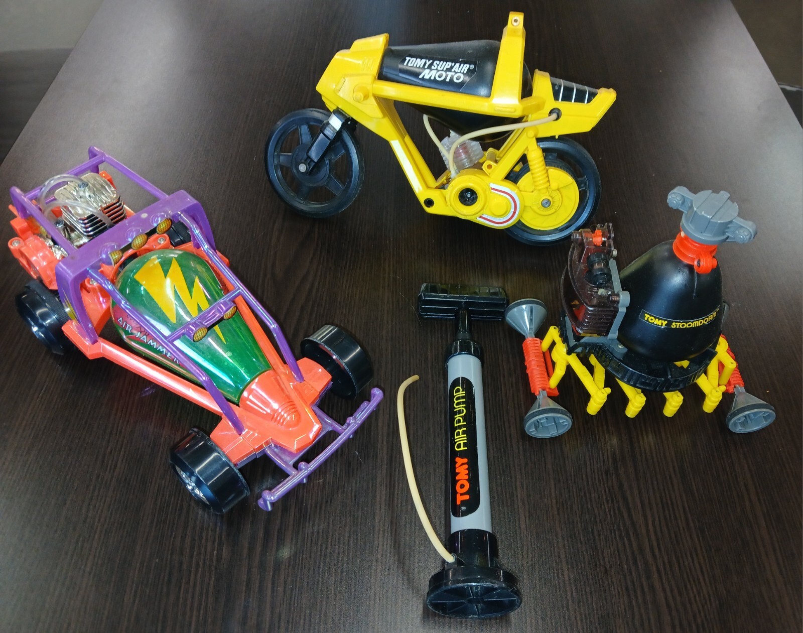 TOMY AIR JAMMER BIKE CYCLE SCRAMMER SPACE PETS STRECH LEGGED STOOMDORM ...