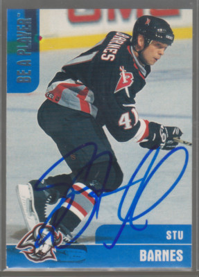 Autographed 99/00 Be A Player Stu Barnes - Sabres | eBay