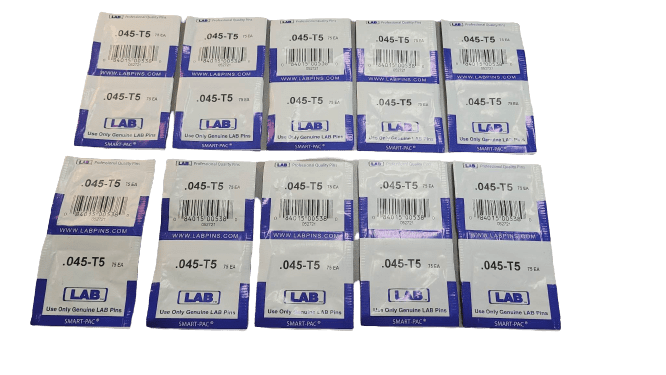 10-PACK Lab Security Universal Replacement Pins .005/.003 Increment Top ...