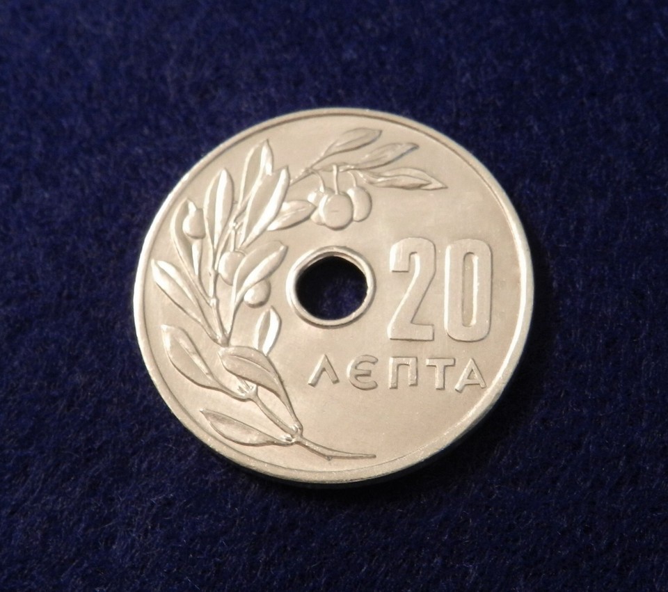 1966 Greece 20 Lepta - Great Coin - See Pictures | eBay