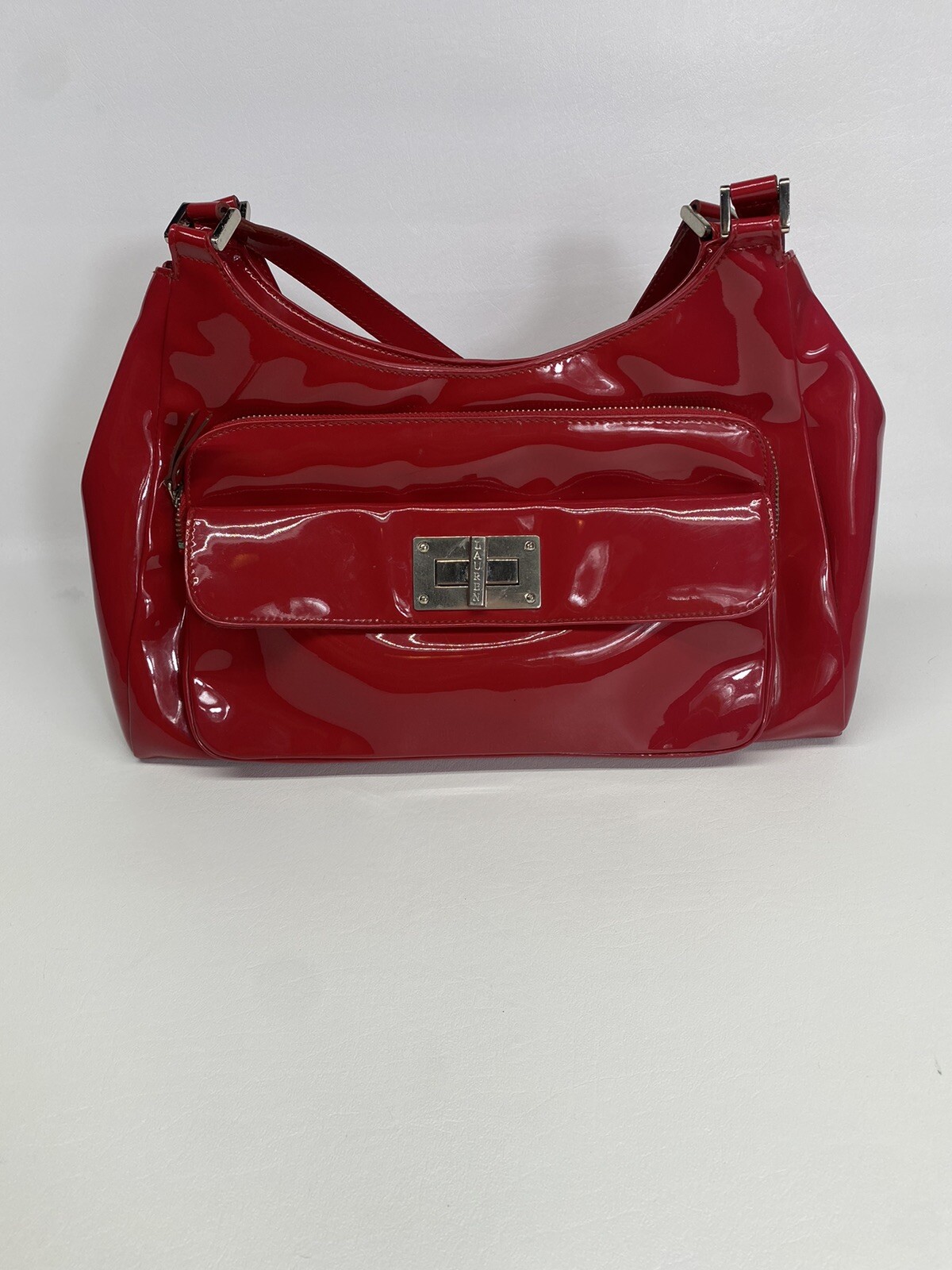 Lauren Ralph Lauren Leather Shoulder Purse Red Medium - Gem
