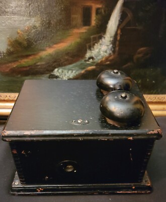 Antique Fire Hall Bell. Hand Crank Emergency Bell. | eBay