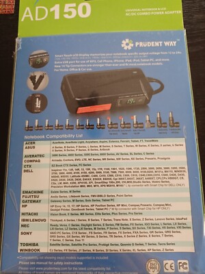 Prudent Way AD150 Universal AC Adapter | eBay