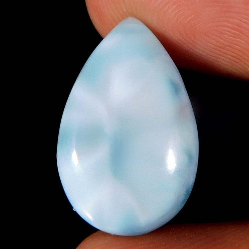 Natural FABULOUS Larimar (Pectolite) 09.20Cts. Pear Cabochon Loose ...
