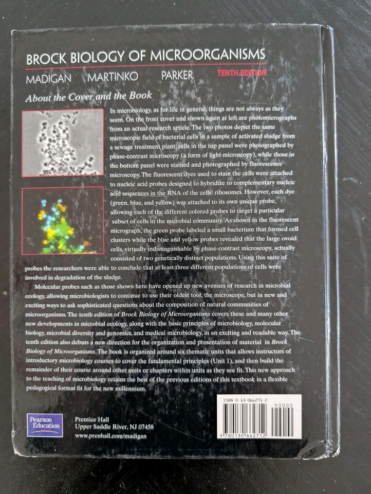 Brock Biology of Microorganisms 10th Edition Michael T. Madigan Book | eBay