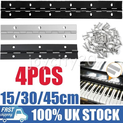4Pcs Piano Hinge Long Heavy Duty Continuous Hinges Stainless Steel 15 ...