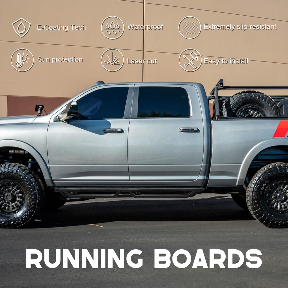 Vijay New Side Steps Running Board For Dodge RAM 2010-2024 2500 3500 ...