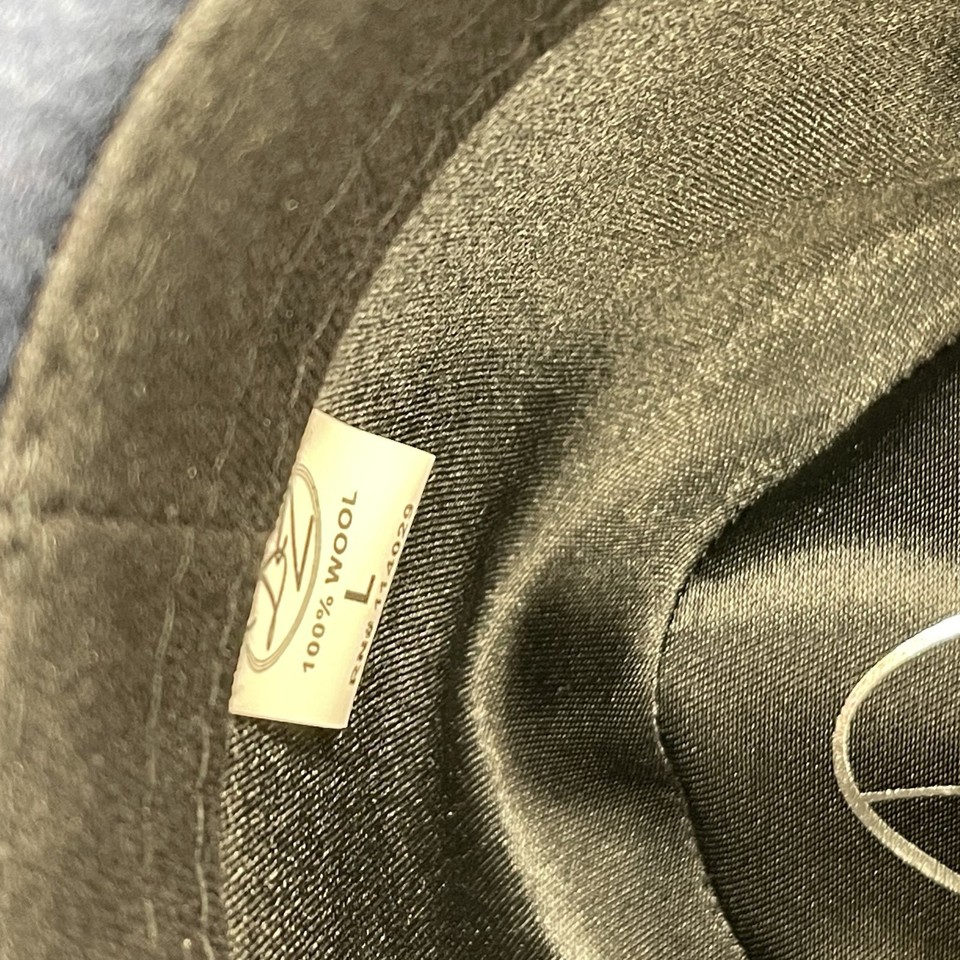 Den Zel Collection Godfather 100% Wool Navy Blue Fedora Hat Denzel Sz ...