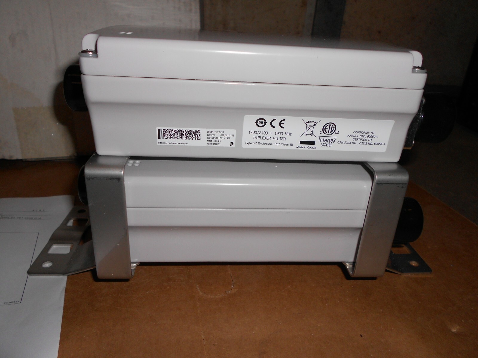 Ericsson KRF 102 267/2 Diplex Filter 1900 MHz Diplexer Type 3 for ...