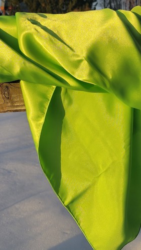 wild rag cowboy scarf 44 1/2" X 44 1/2" Silk Blend Western LIME GREEN ...