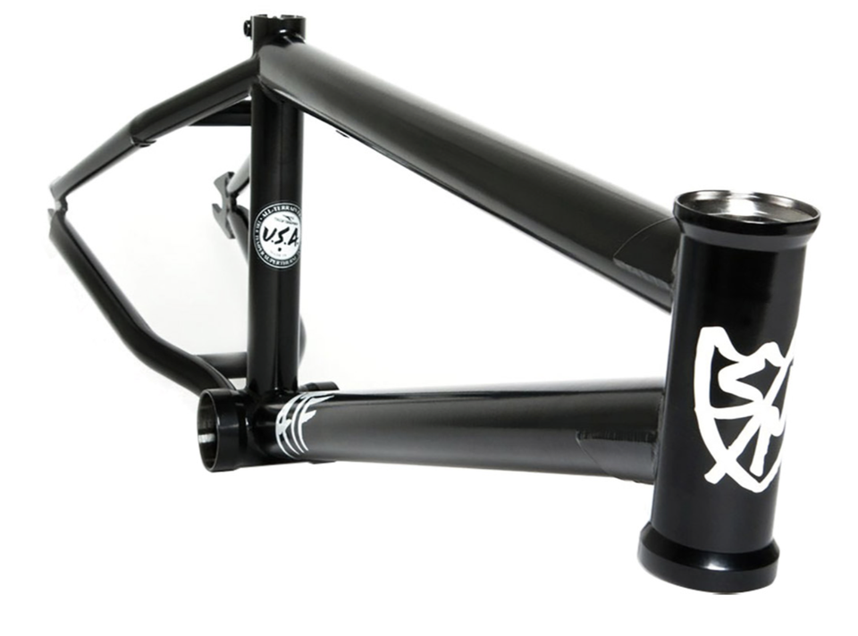 S&M BIKES ATF FRAME 18 INCH FRAME FLAT BLACK 18" BMX BIKE SMALL KIDS ...