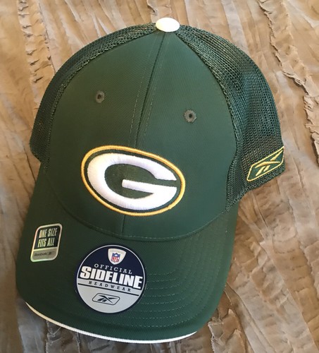 GREEN BAY PACKERS Football REEBOK Sideline VINTAGE One Size Hat NEW Cap ...