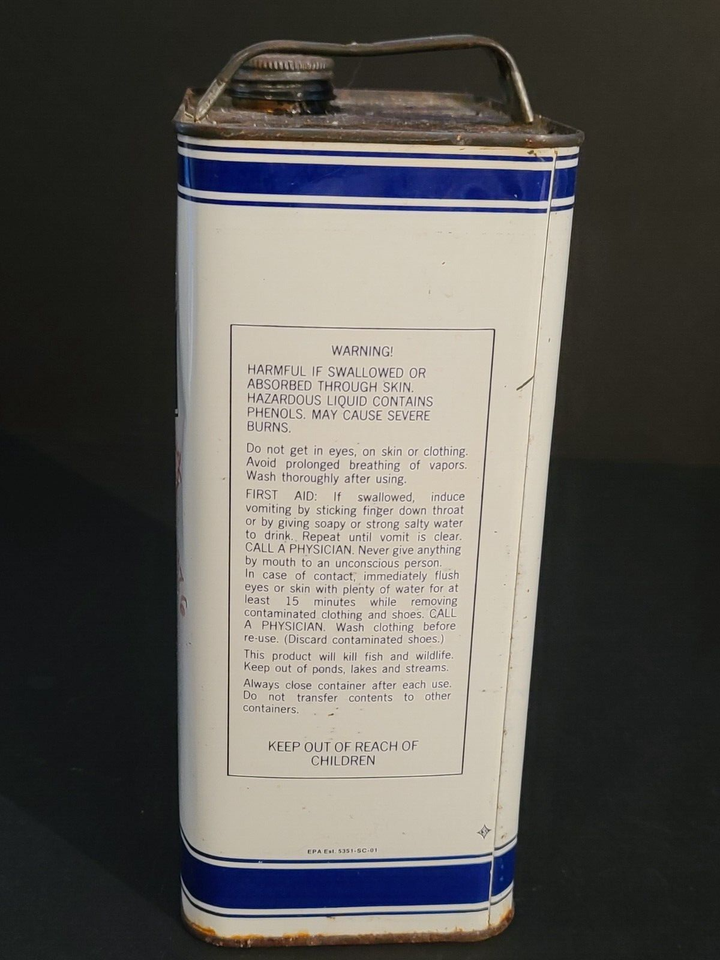 Vintage 1976 FULTON Creosote Wood Preservative Liquid 1 Gallon Can ...
