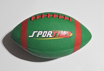 Sportime Max Full Size Rubber Green Football #6 Junior NEW! | eBay