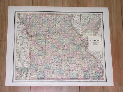 Entire US - Map Of Iowa Missouri