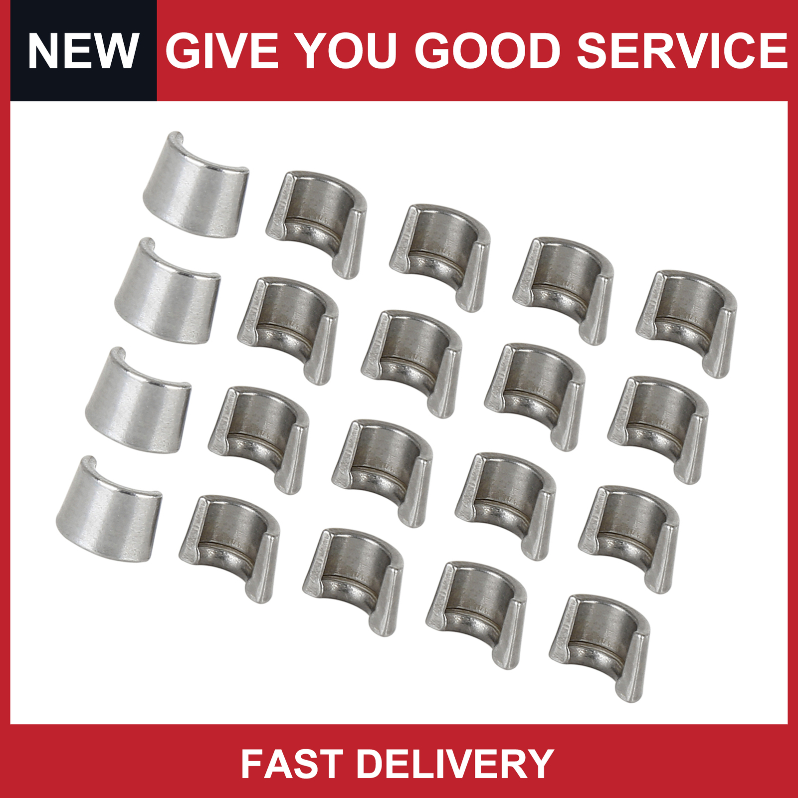 Pack of 20 for GY6-125 8mm Dia Hardened Valve Keeper Locks Steel Race ...