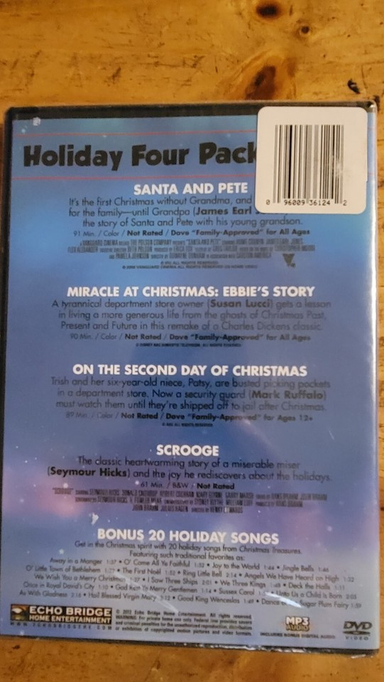 Holiday 4 Film Collector's Set Movies DVD With Bonus Christmas Songs ...