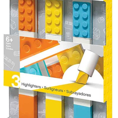 LEGO Highlighters - Assorted Colours (Pack of 3) - NEW | eBay