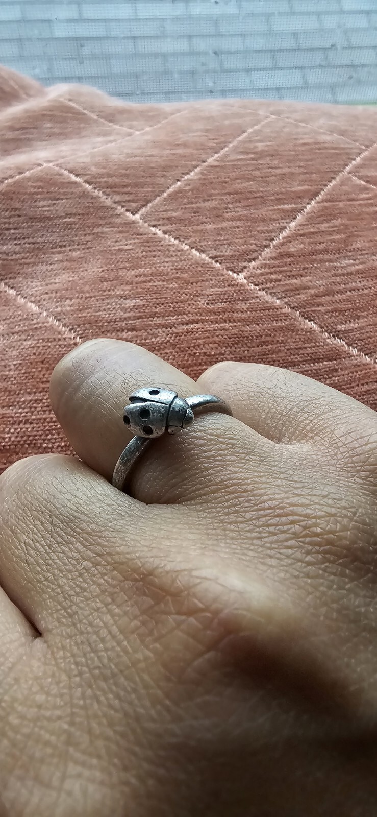 JAMES AVERY RARE stackable ladybug ring retired .925… - Gem