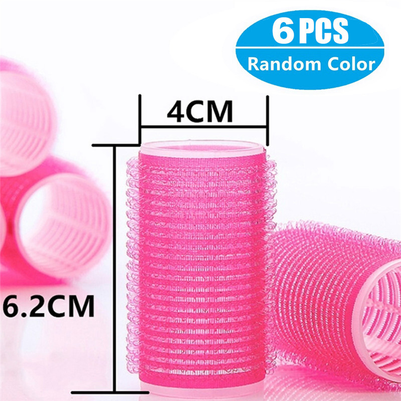 Self Grip Rollers Cling Stick Hair Curler Curls Wave Styling Salon ...