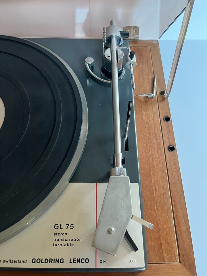 Vintage Goldring Lenco GL 75 Transcription Turntable with Shure M75EJ ...