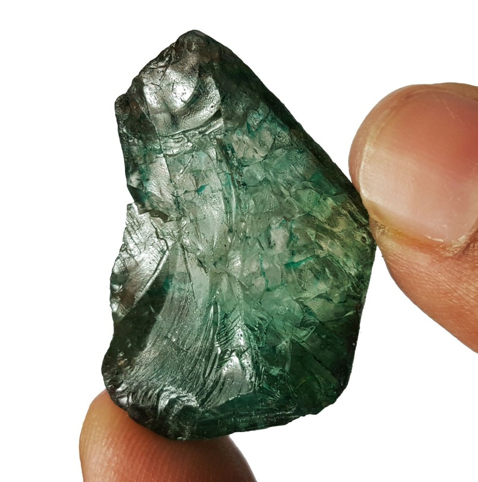 Natural Emerald Rough 52.82 Ct Loose Gemstone Certified Green Emerald ...