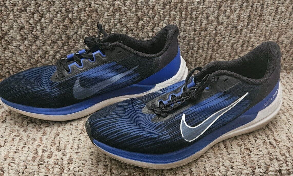 Nike Air Winflo 9 DD6203-004 Mens Blue Black Lace Up … - Gem
