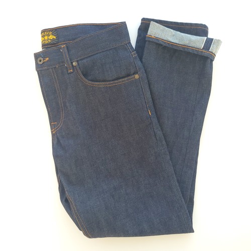 NEW Brave Star 32 Raw Cone Denim The Regular Taper Selvage 33x32 USA ...