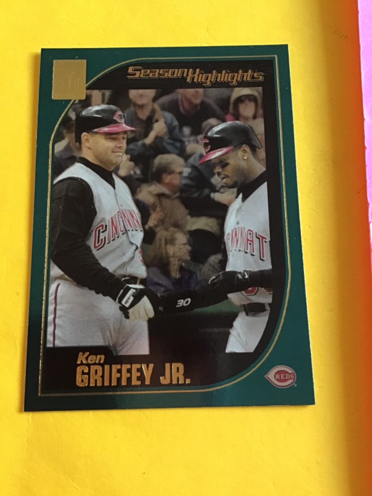 Ken Griffey Jr. 2000 TOPPS 50 YEARS #389 Foil Card Cincinnati Reds MINT ...