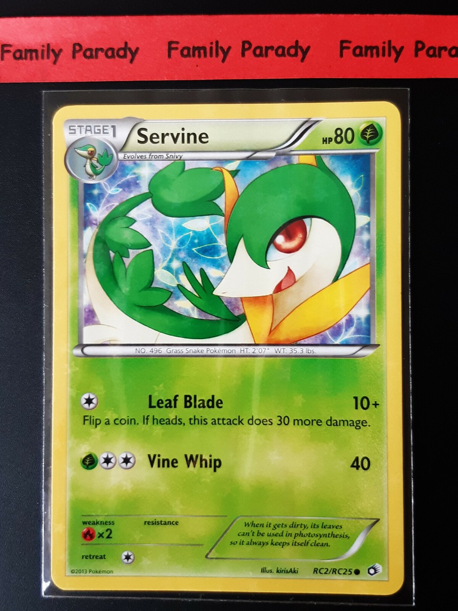 Servine Card Servine RC2/RC25 Radiant Collection Star Holo Rare