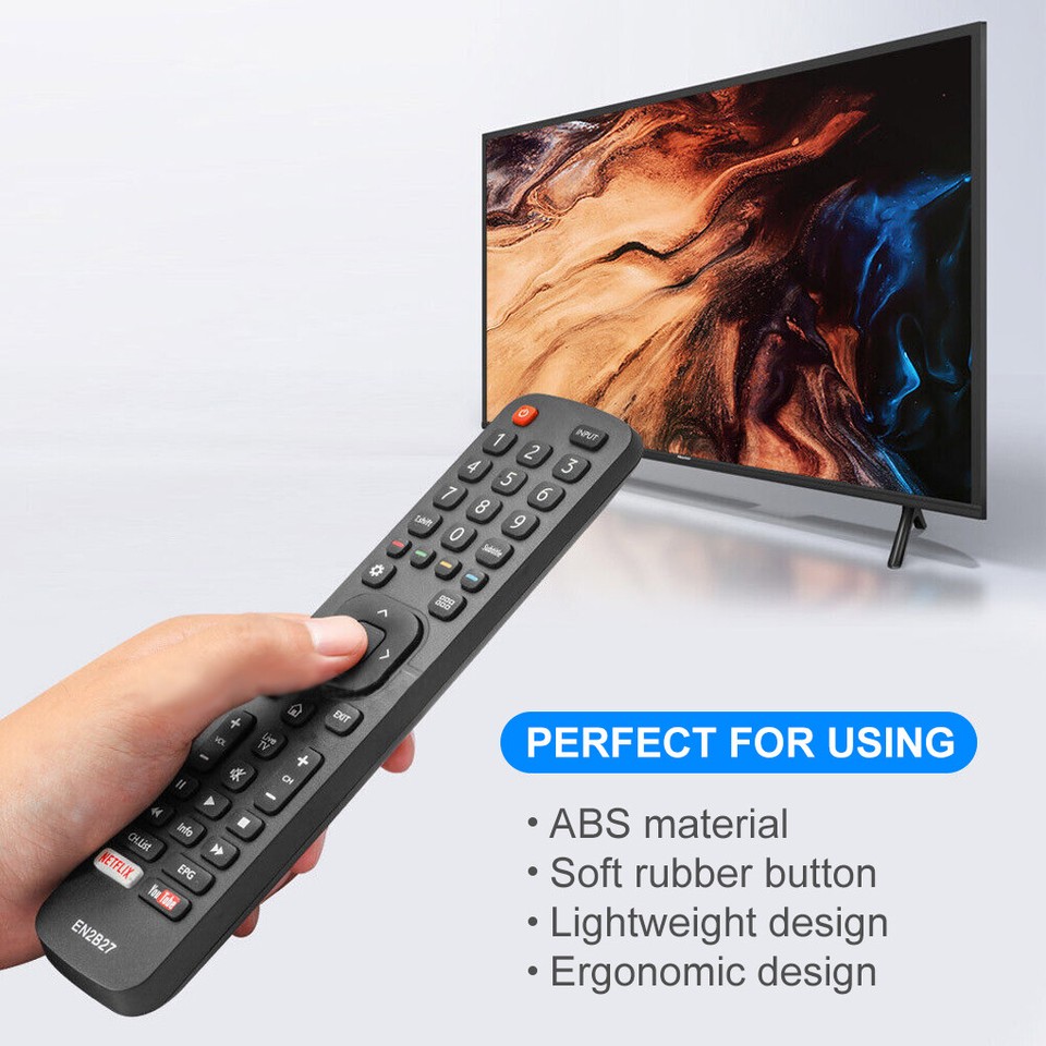 for HISENSE TV Remote Control ORIGINAL EN2B27 OEM Smart TV RC3394402/01 ...
