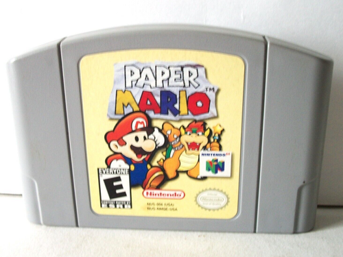 Paper Mario Nintendo 64 N64 Good Labels Authentic Game Cartridge RPG ...