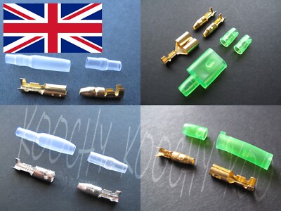 4.0mm BULLET Crimp Connector - Single/Double Brass/Silver Waterproof 1. ...