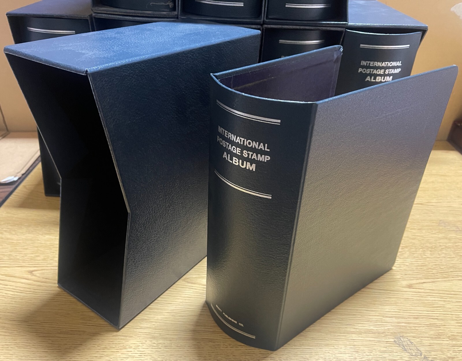 Scott International Blue Binder 2-Post Stamp Album & Slipcase Set ...