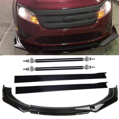 For Ford Fusion Front Bumper Spoiler Splitter Lip Side Skirt /Strut ...
