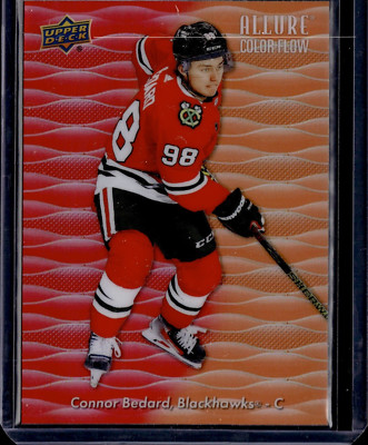 2023-24 Upper Deck Allure Color Flow Red Orange Connor Bedard RC | eBay