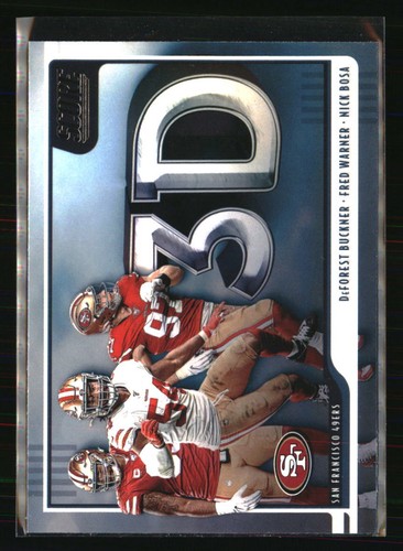 DeForest Buckner / Fred Warner / Nick Bosa 2020 Score #3D-NFD FOOTBALL ...