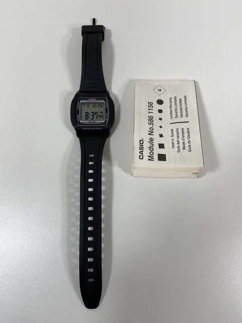 Casio Men's W201-1av Chronograph Water Resistant Watch for sale online ...