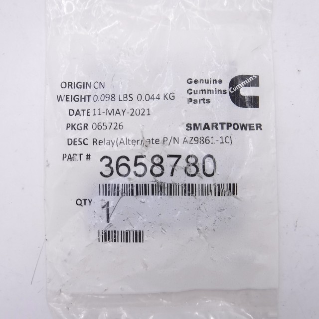 Seal Genuine Cummins 3658780 Relay for sale online | eBay