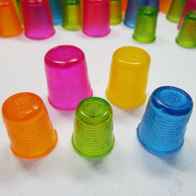 Hard Rubber Plastic Thimbles 14 15 16 17 18mm Sewing Small Medium Large ...