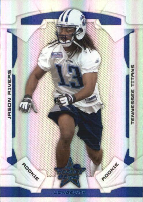 2008 Leaf Rookies & Stars Longevity - Rookie Jason Rivers #143 Sapphire ...