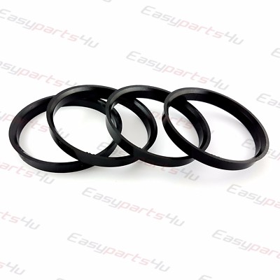 4x Spigot Rings 71,6 mm - 66,6 mm Conversion spigot rings for alloy ...