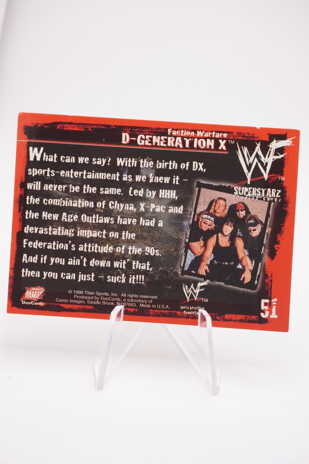 WWF (WWE) 1998 Duo Cards - #51 – D-Generation X | eBay