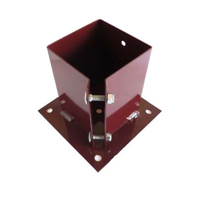 4" Bolt Down Fence Post / Support - 100MM Like Metpost Bolt Grip Holder ...