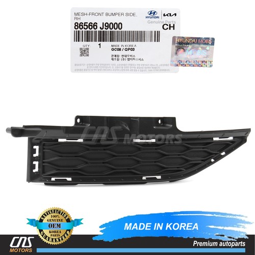 GENUINE Front Bumper Mesh Outer Grille RIGHT for 18-21 Hyundai Kona ...
