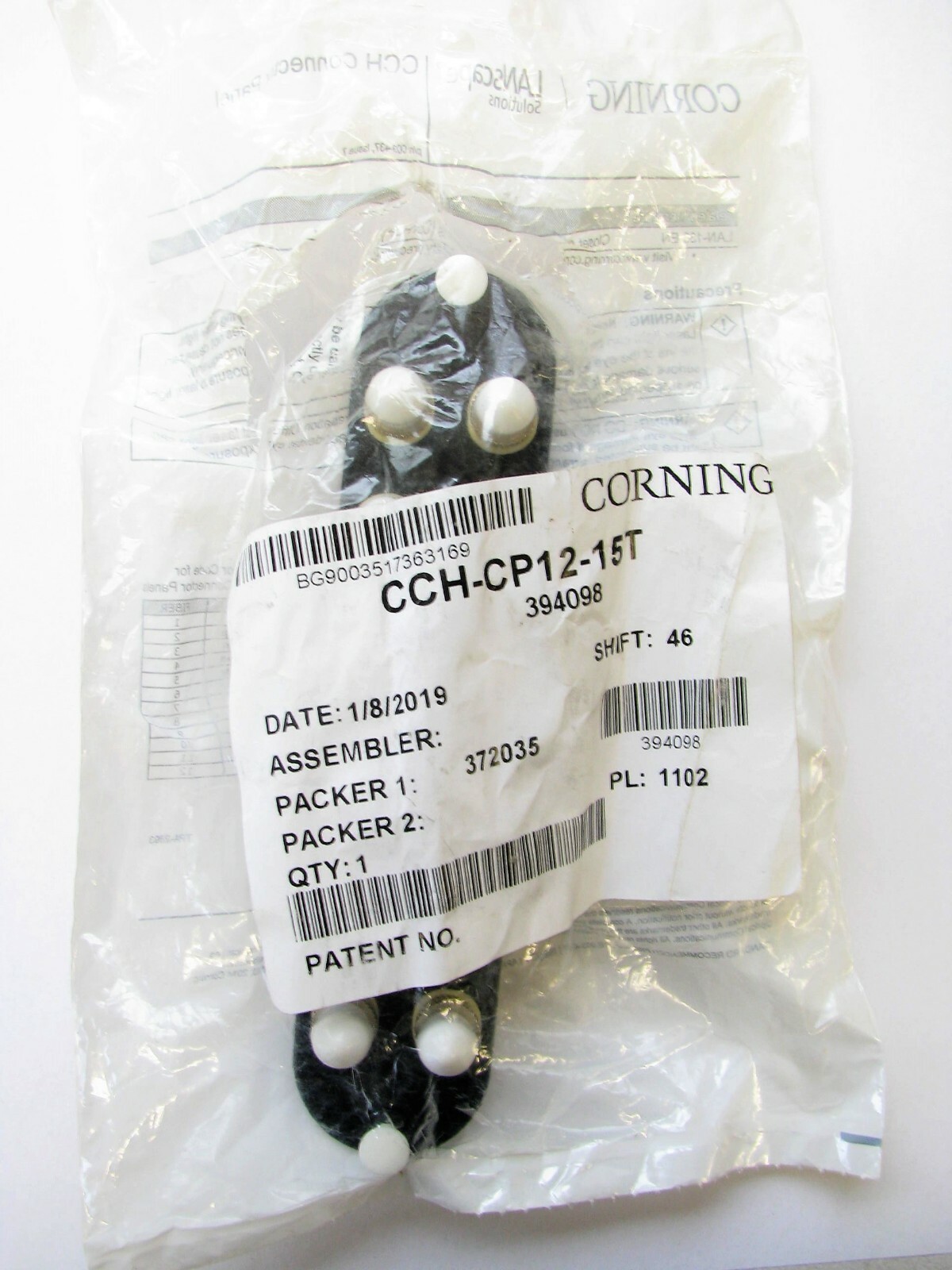 NOB - Corning CCH-CP12-15T Panel ST 62.5 um Multimode/MM, Simplex, 12 ...