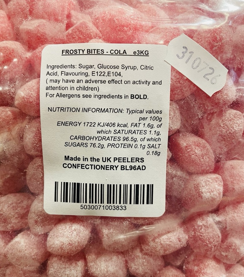Cola Flavour Frosties Sweets 500g Resealable Pouch | eBay UK