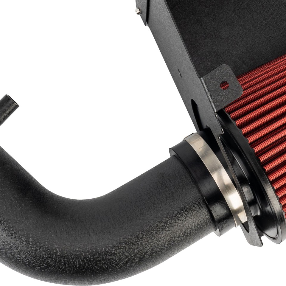 Cold Air Intake Kit w/ Heat Shield + Red Filter 3" For 07-11 Jeep ...